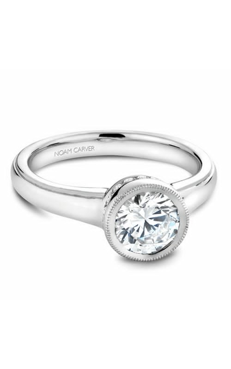 Noam Carver Bezel Engagement Ring B025-01A | Golden Tree Jewellers